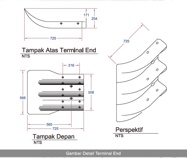 Terminal End - Guardrail